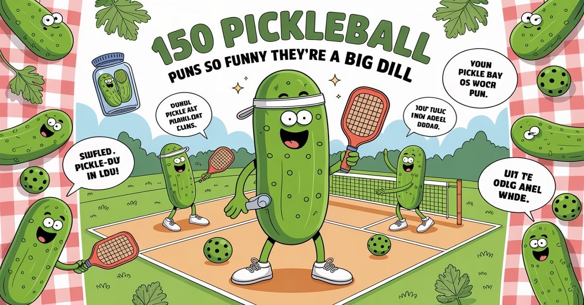 150 Pickleball Puns So Funny They’re a Big Dill - Puns Go