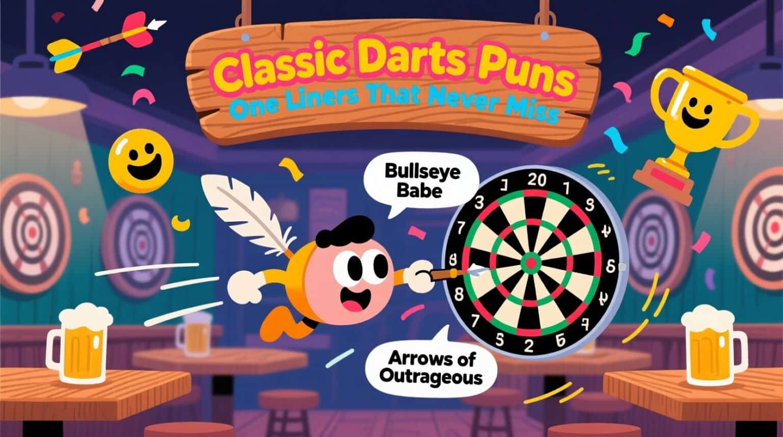 140 Funny Darts Puns That Will Hit the Bullseye - Puns Go