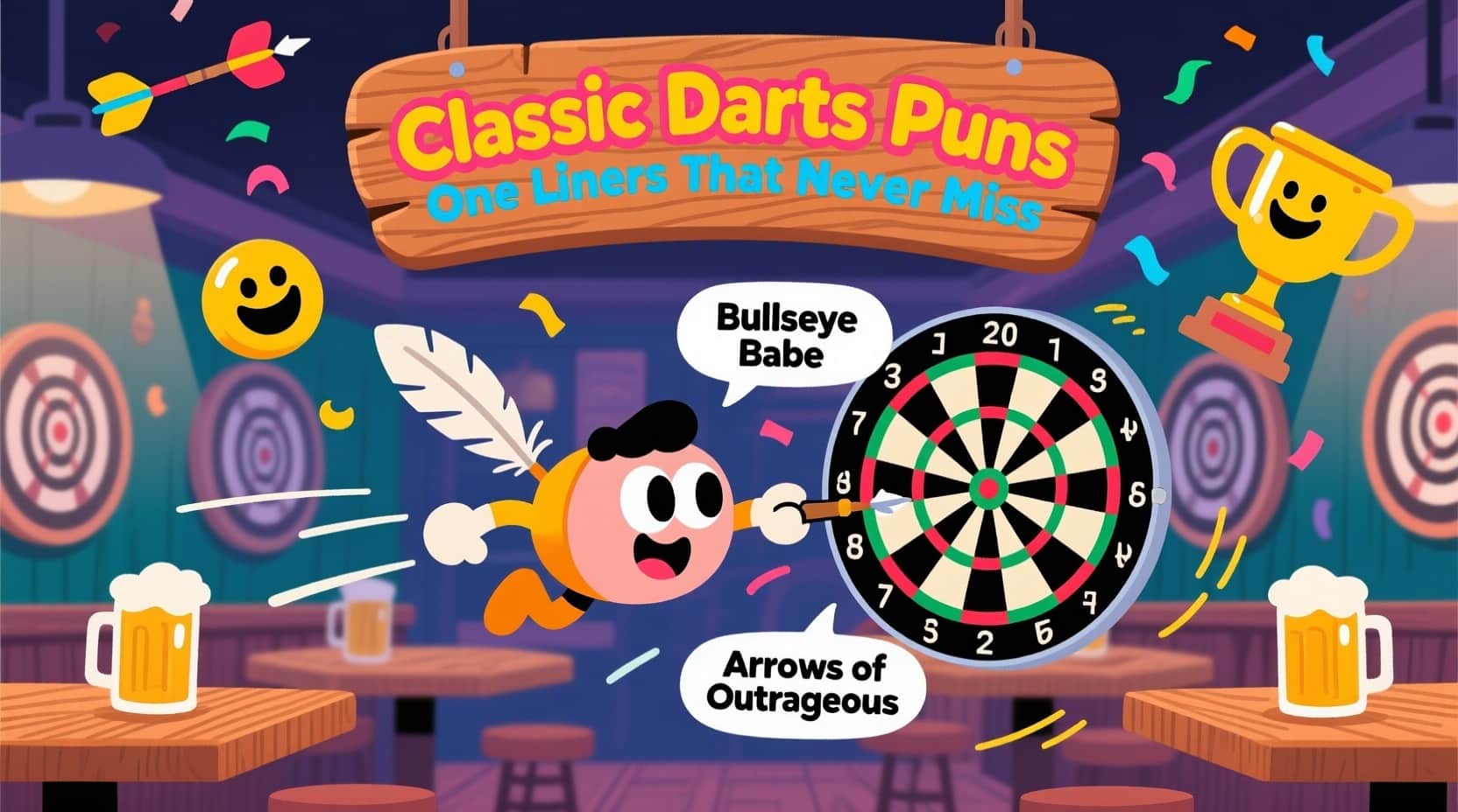 140 Funny Darts Puns That Will Hit the Bullseye - Puns Go
