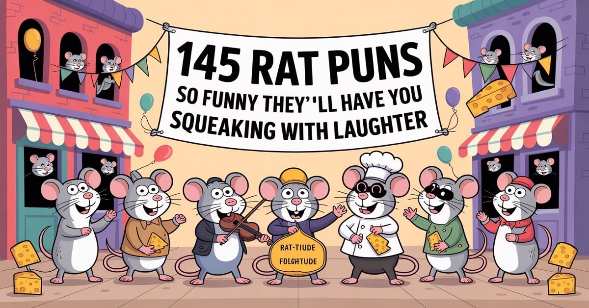 145 Rat Puns So Funny They’ll Have You Squeaking with Laughter - Puns Go