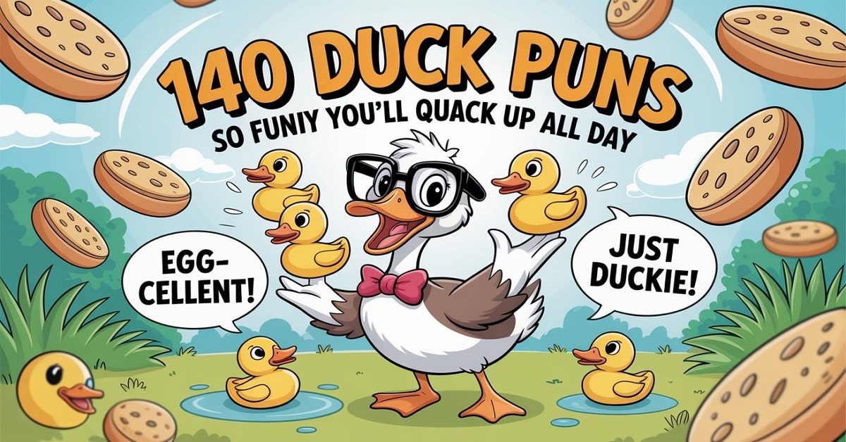 140 Duck Puns So Funny You’ll Quack Up All Day - Puns Go