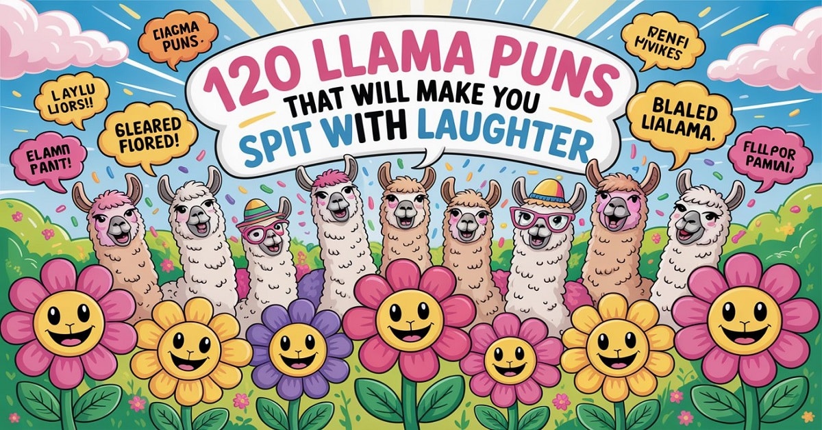 120 Llama Puns That Will Make You Spit With Laughter - Puns Go