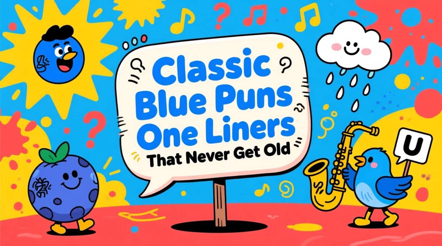 170 Funny Blue Puns That Will Leave You Laughing - Puns Go